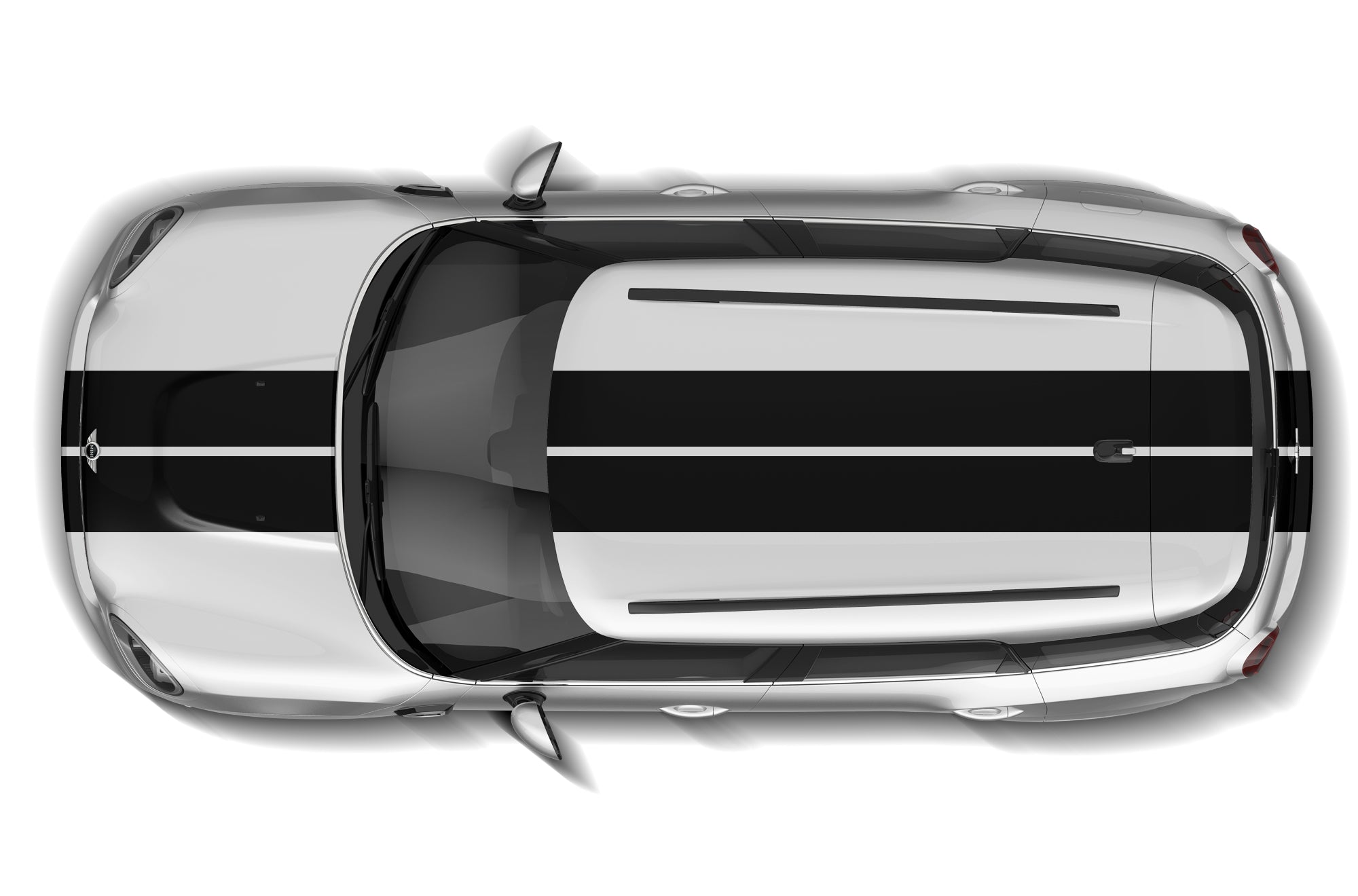 Dual rally racing stripes graphics decals for Mini Cooper Countryman