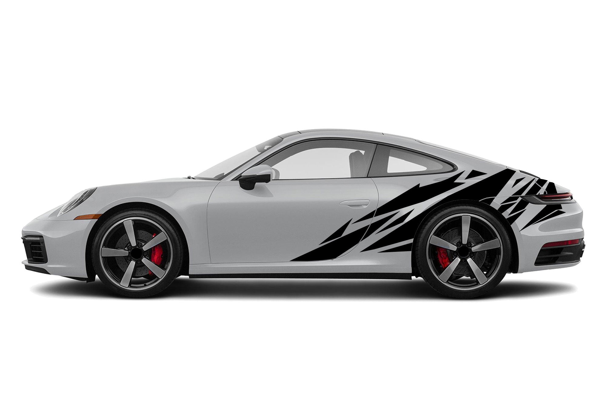 Geometric pattern side graphics decals for Porsche 911 Carrera