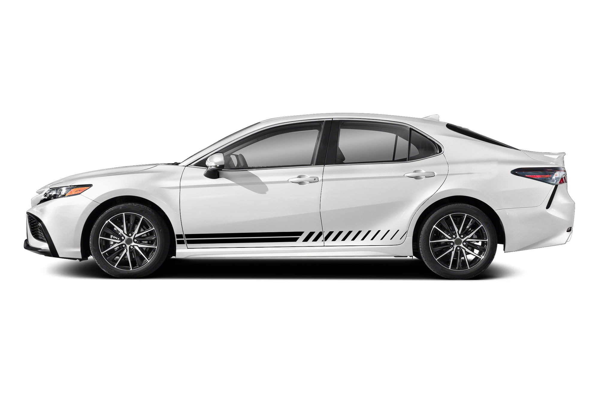 Lower side rush stripes graphics decals for Toyota Camry 2018-2024