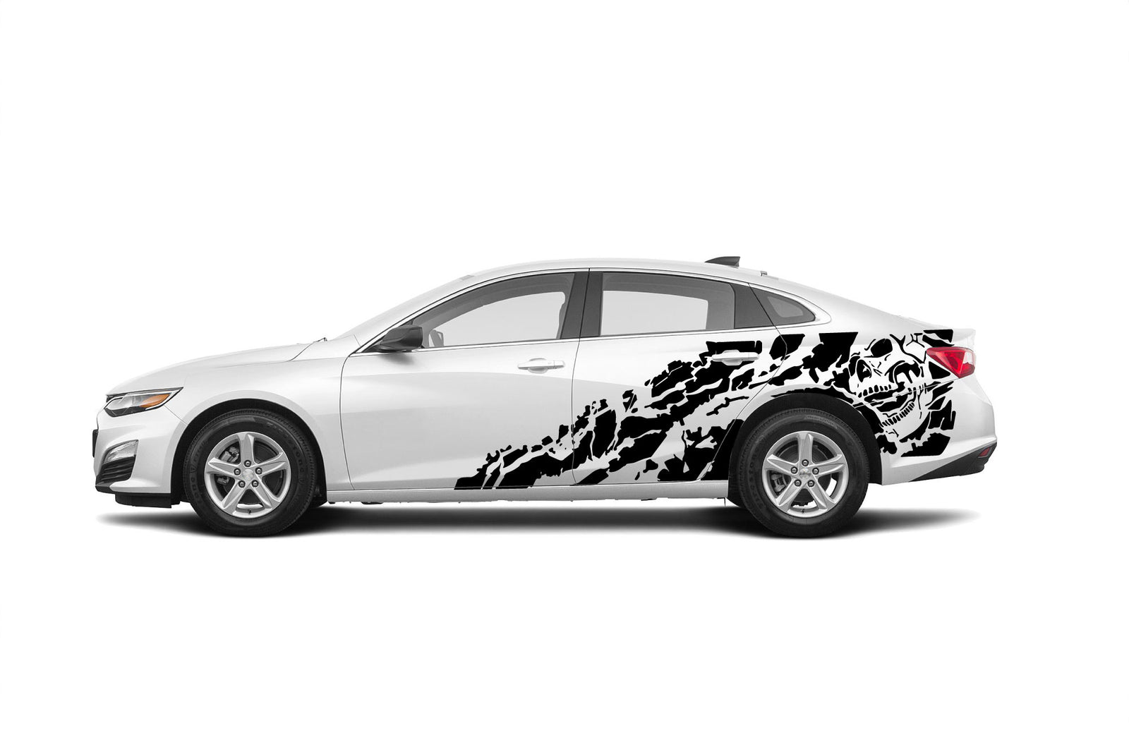 Nightmare side graphics decals for Chevrolet Malibu