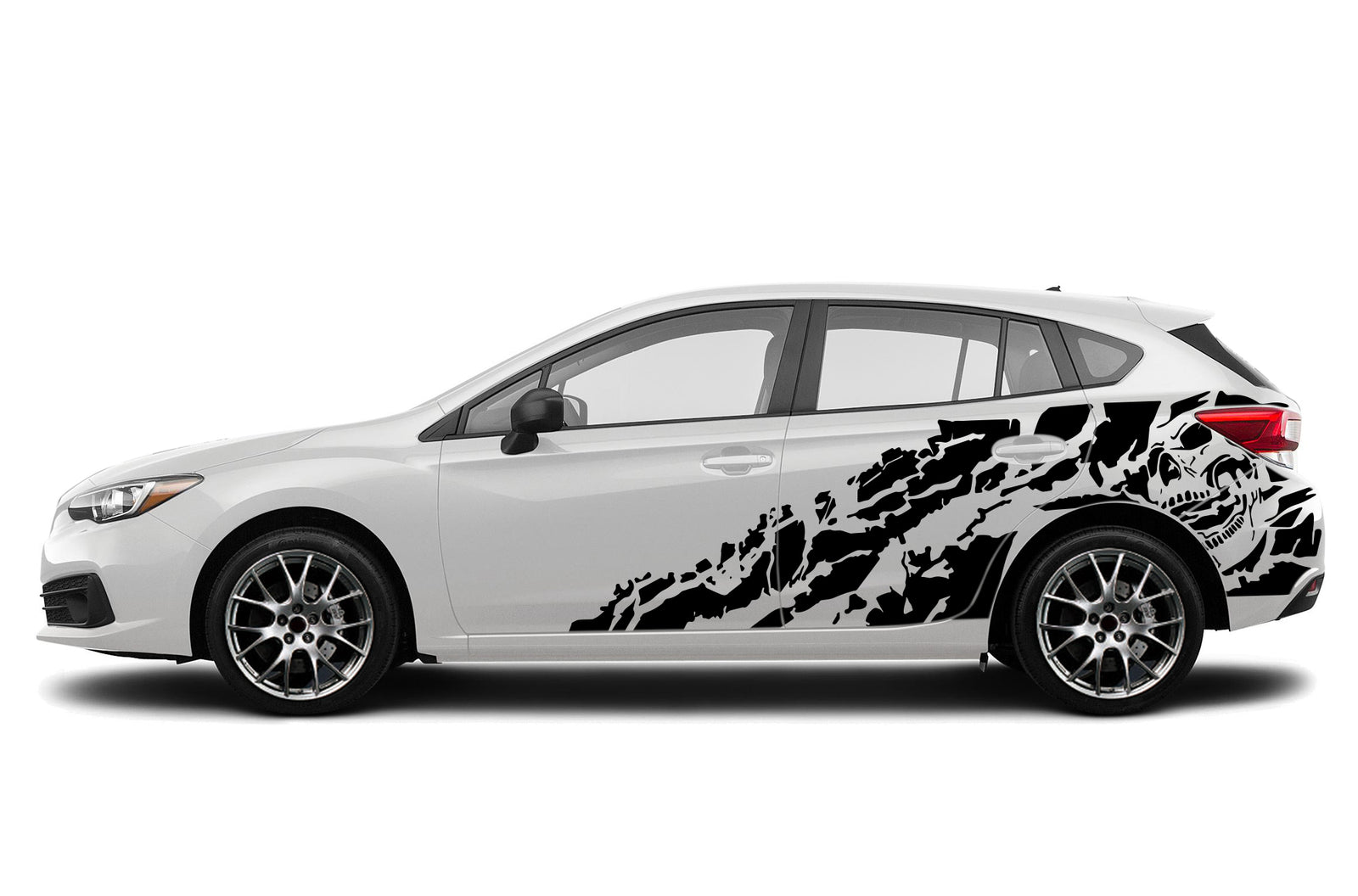 Nightmare side graphics decals for Subaru Impreza