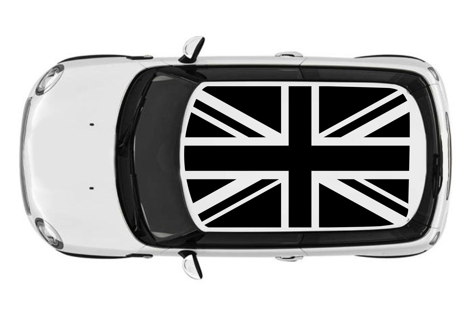 UK flag roof graphics decals for Mini Cooper Hardtop