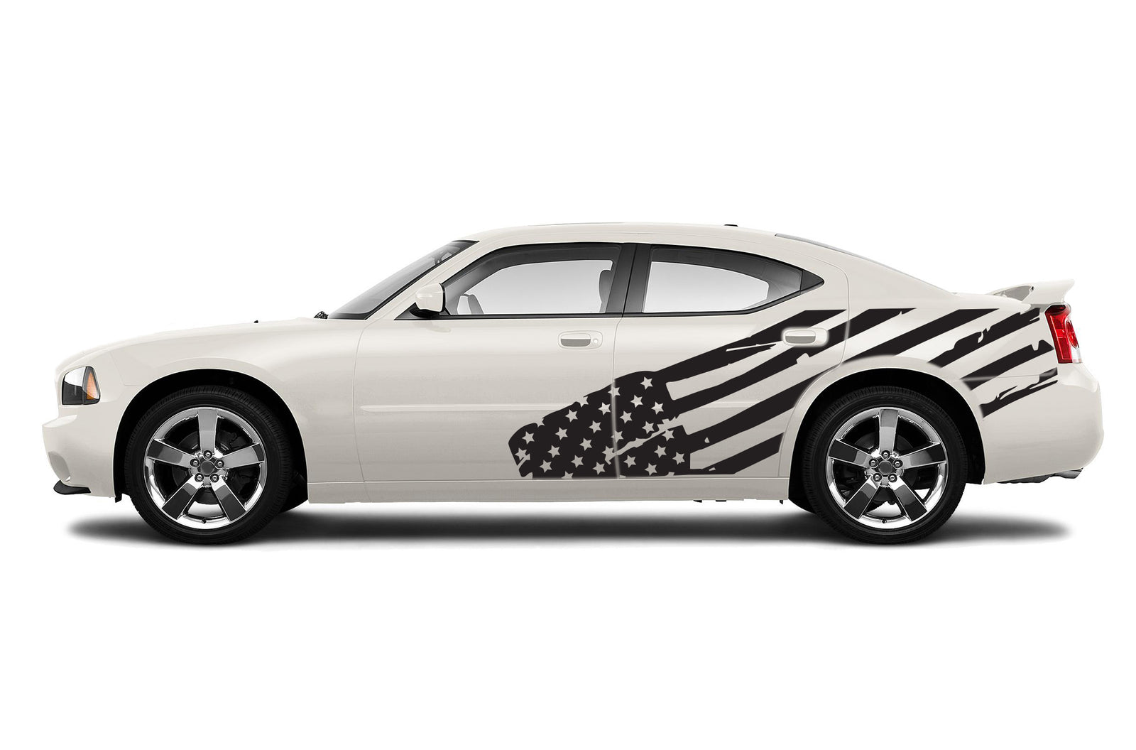 Flag USA side graphics stickers decals for Dodge Charger 2006-2010