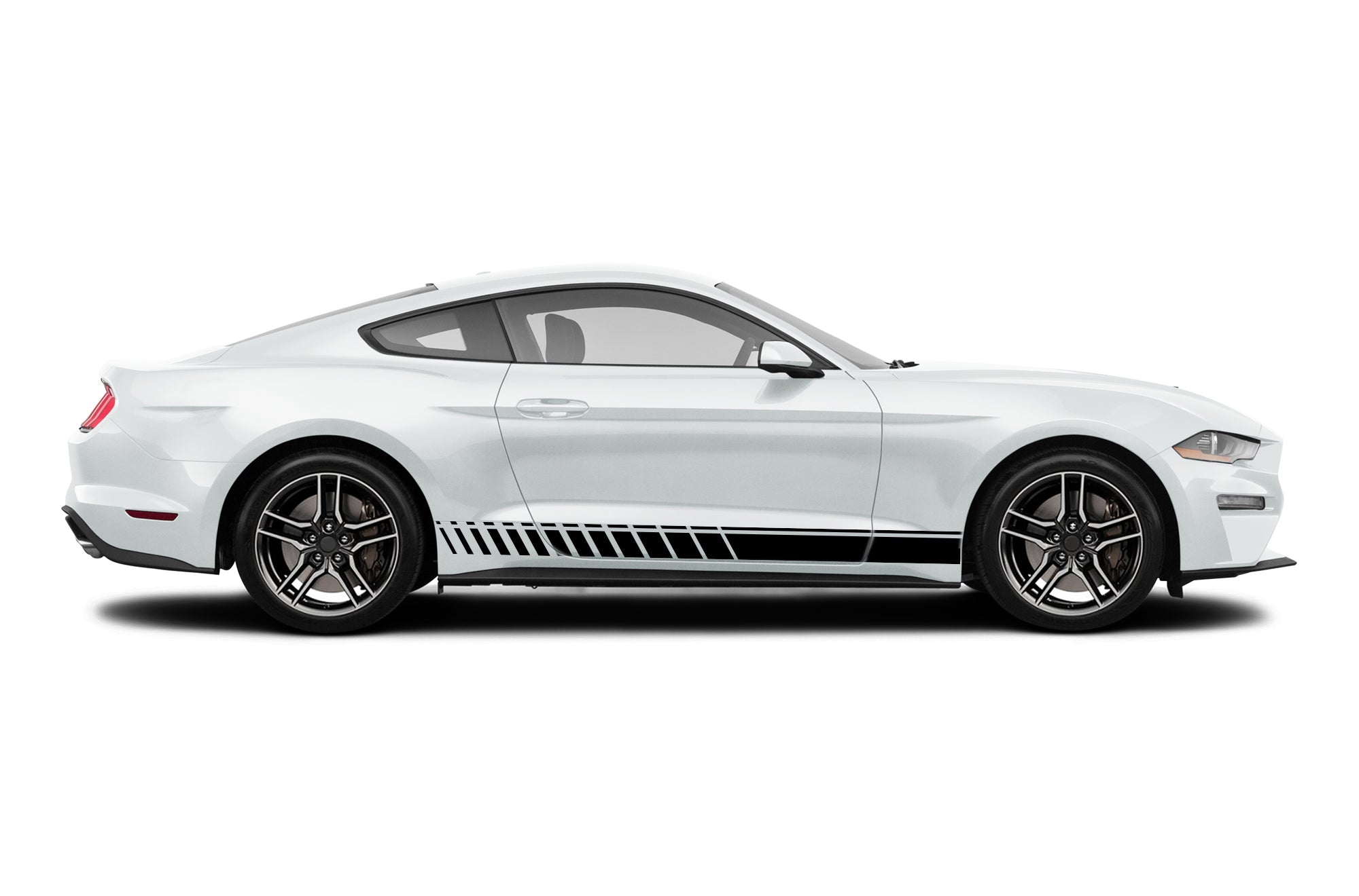 Lower side speed stripes graphics decals for Ford Mustang 2015-2023