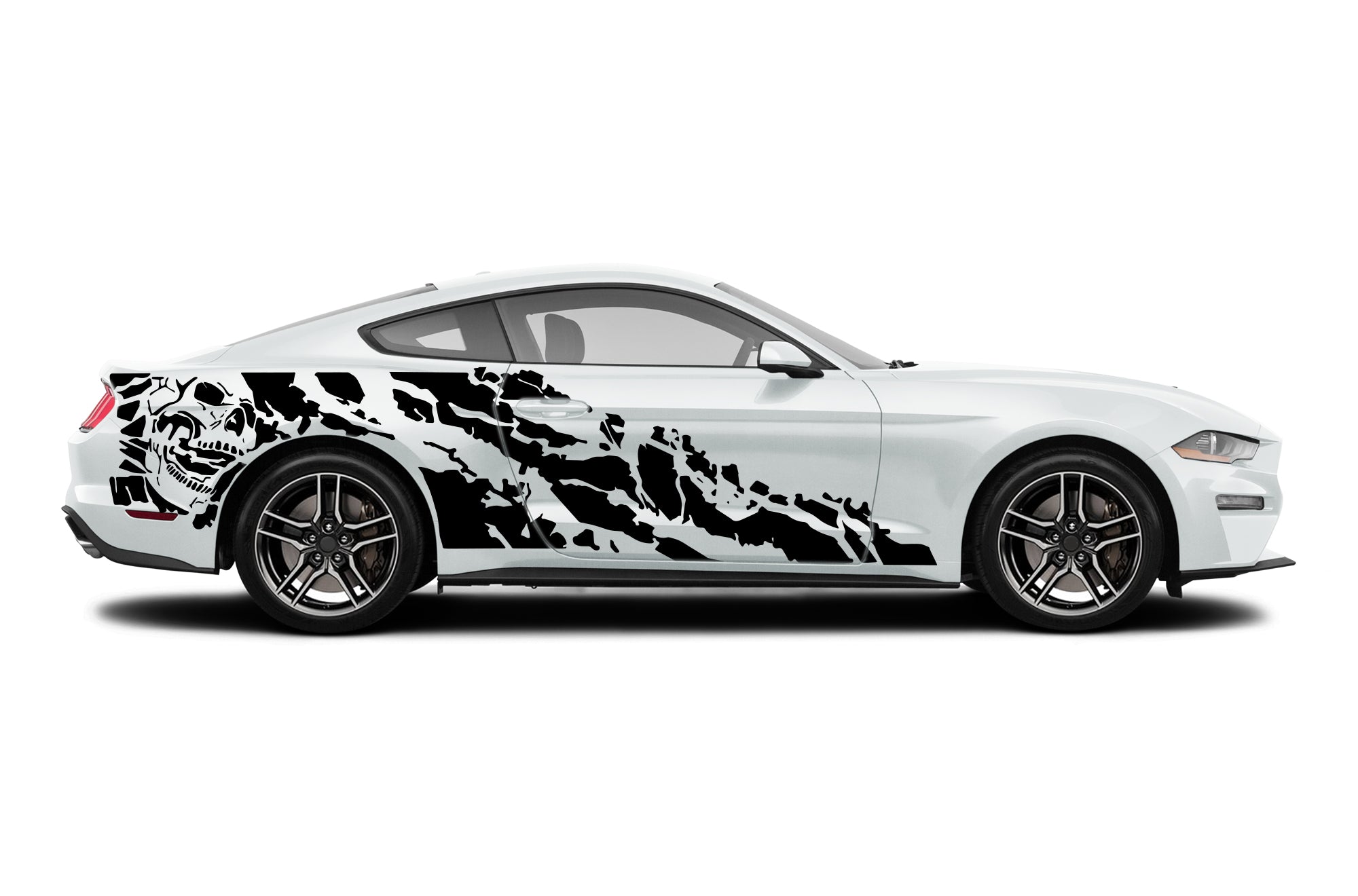 Nightmare side graphics stickers decals for Ford Mustang 2015-2023