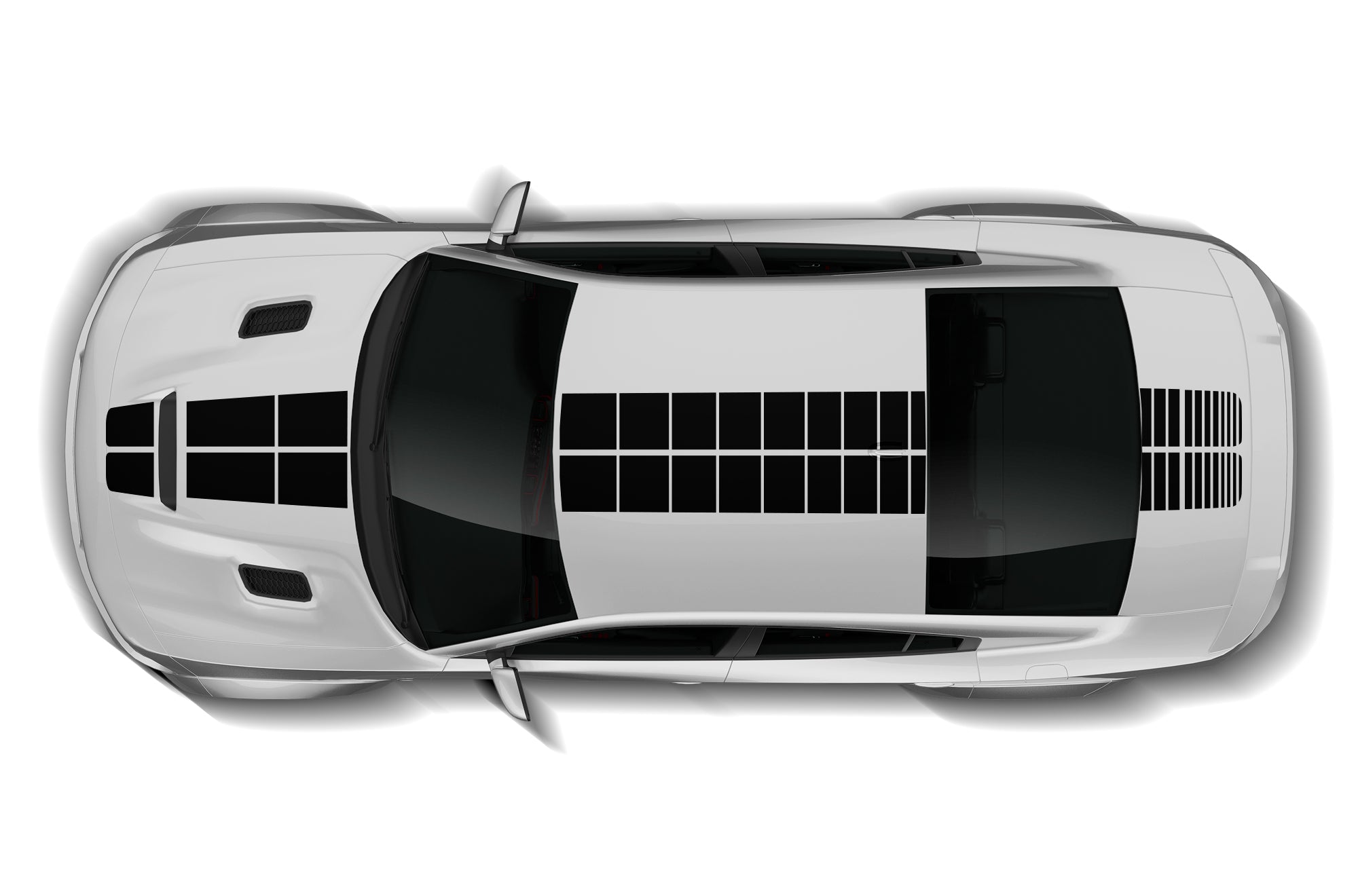 Pulse racing stripes graphics decals for Dodge Charger Hellcat SRT